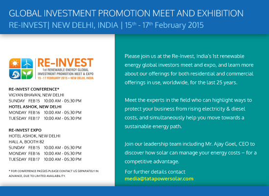 RE-INVEST Global investment promotion meet and exhibition, New Delhi ...